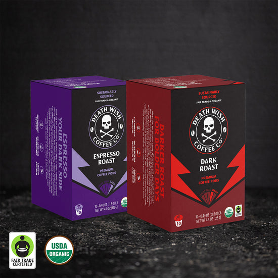 Dark Roast + Espresso Roast Single-Serve Pod Bundle – Death Wish Coffee