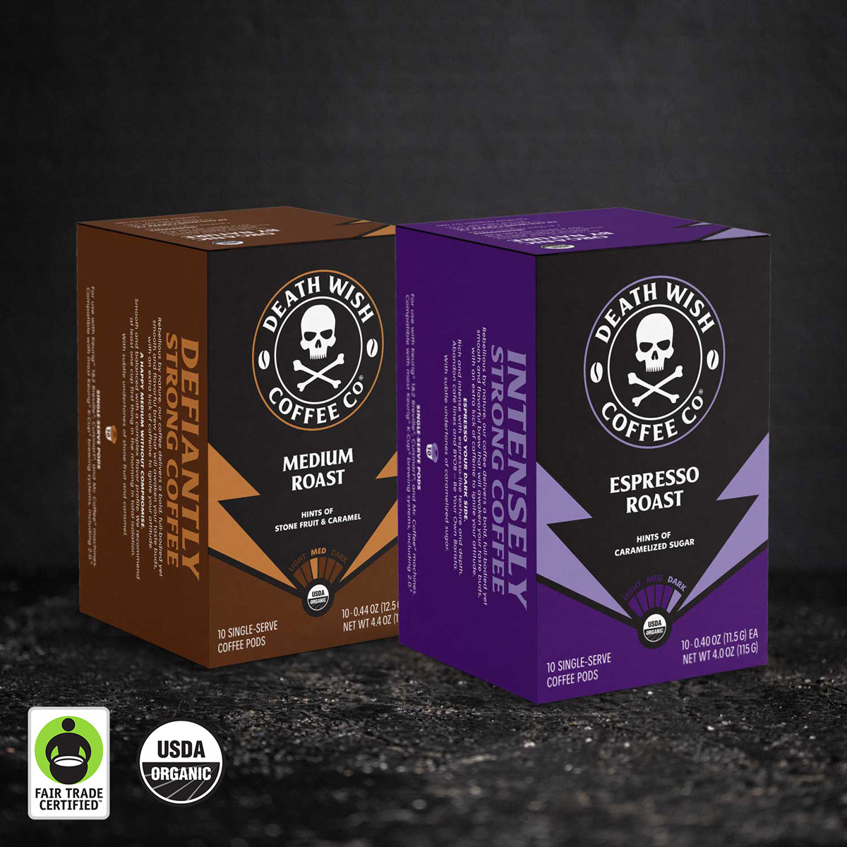 Espresso Roast + Medium Roast Single-Serve Pod Bundle – Death Wish Coffee